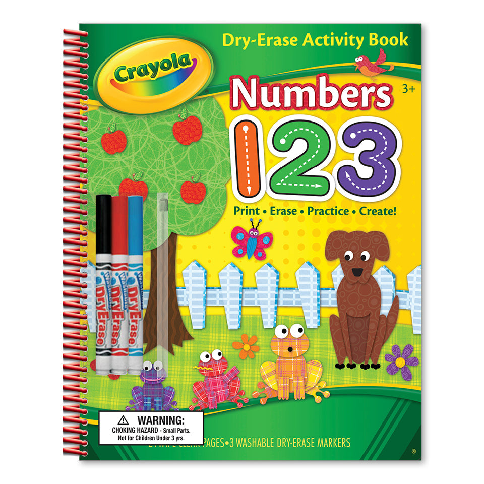 Crayola Dry-Erase Activity Book: Numbers 123 - Interactive Learning for ...