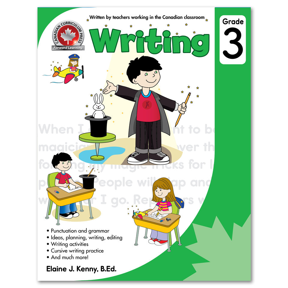 Grade 3 Writing Workbook | canadiancurriculumpress.ca — Telegraph Road ...