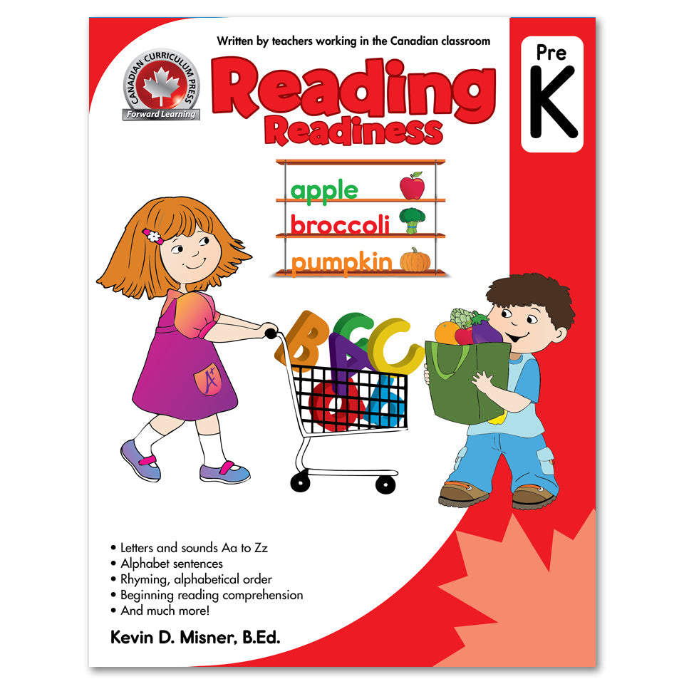 Pre-Kindergarten Reading Workbook│Canadian Curriculum Press — Telegraph ...