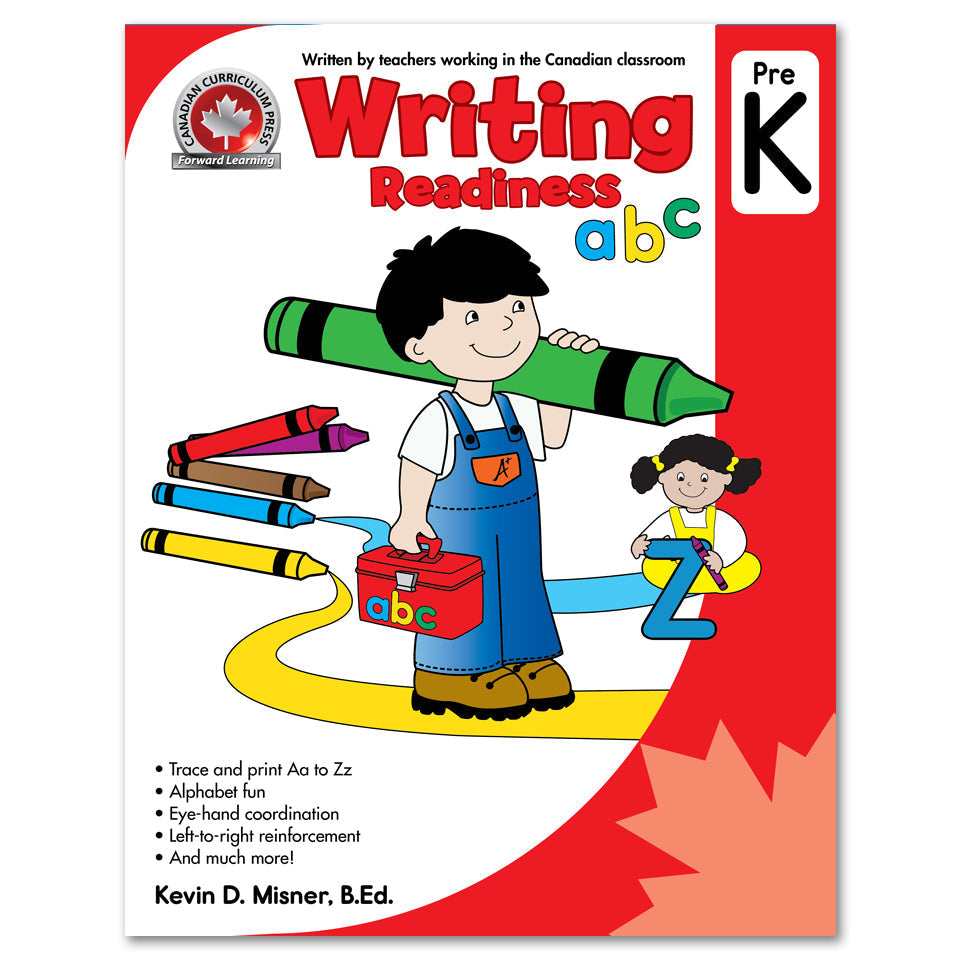 Pre-Kindergarten Writing Workbook│Canadian Curriculum Press — Telegraph ...