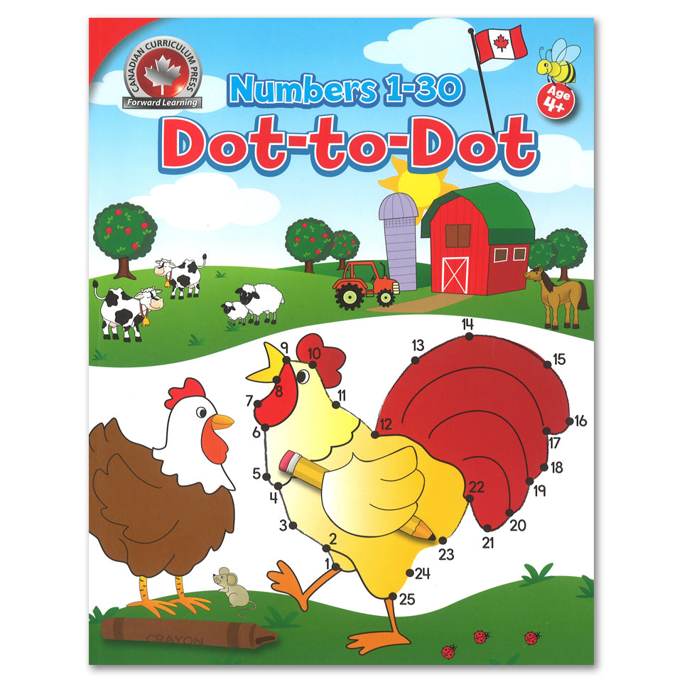 Numbers 1-30 Dot-to-Dot Wokrbook│Canadian Curriculum Press — Telegraph ...
