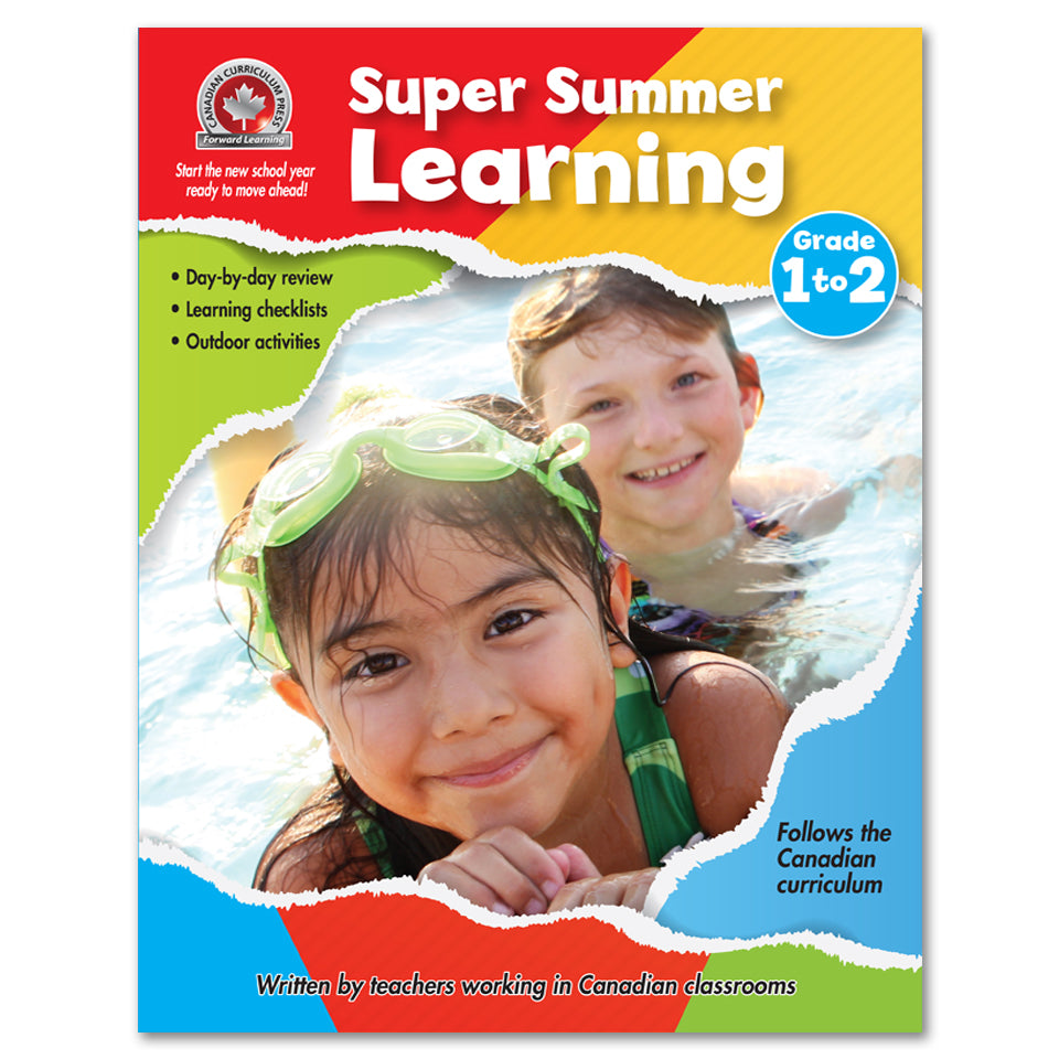 Super Summer Learning Workbook Grade 1 to Grade 2│Canadian Curriculum ...