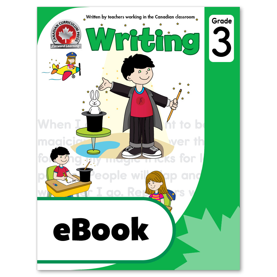 eBook Grade 3 Writing Workbook│Canadian Curriculum Press — Telegraph ...