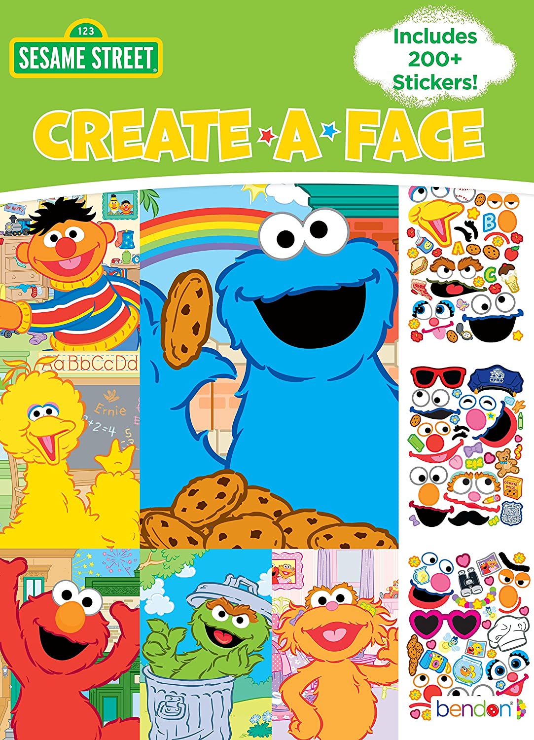 Sesame Street Create-A-Face Sticker Book – Thousands of Combos ...